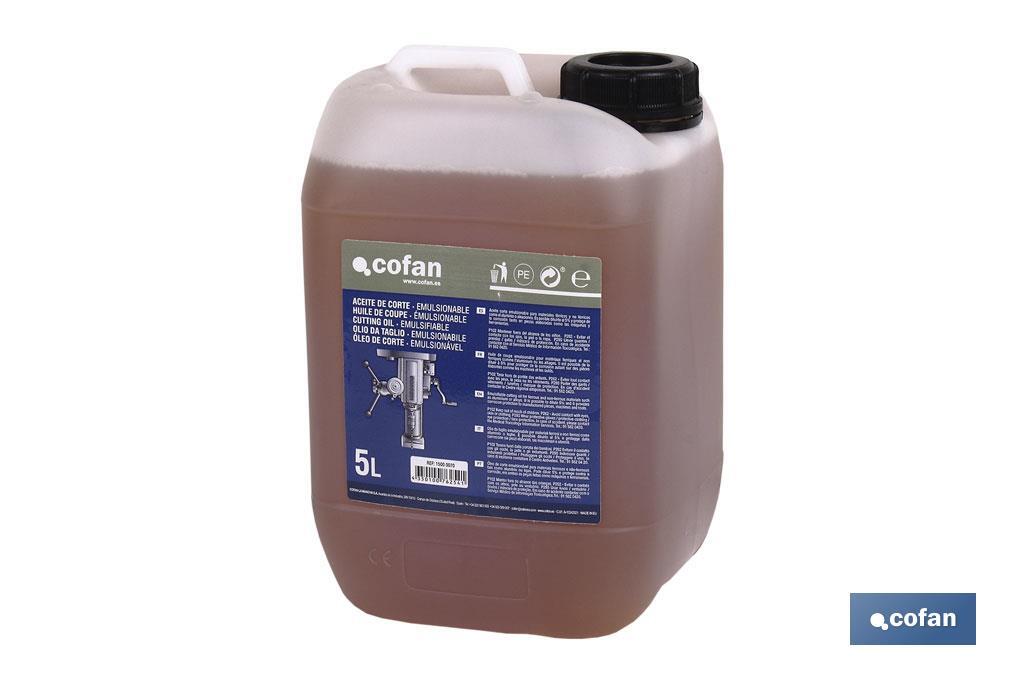 Aceite de corte | Emulsionable | Capacidad 5 L | Producto Universal ...