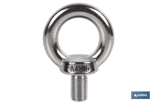 Stainless steel A2 male elevation ring DIN-583 | Reference | Cofan