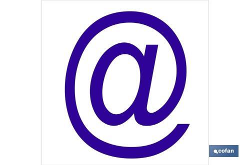 Arroba Letra en glasspack | Cofan