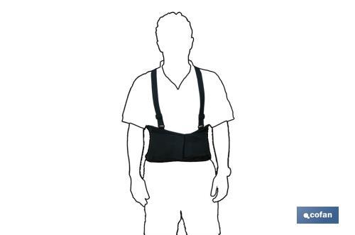 Faja Lumbar de Trabajo | Incluye 2 tirantes cruzados | Varias Tallas ...