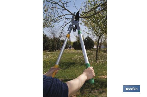 Tesoura de podar telescópica 64 cm | Capacidade de corte até 45 mm de ...