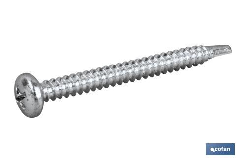 Tornillo Autotaladrante Cabeza Cilíndrica Phillips Zincado | Cofan