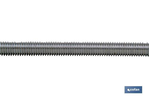 Varilla Roscada 1 Metro Zincado Rosca Whitworth | Cofan