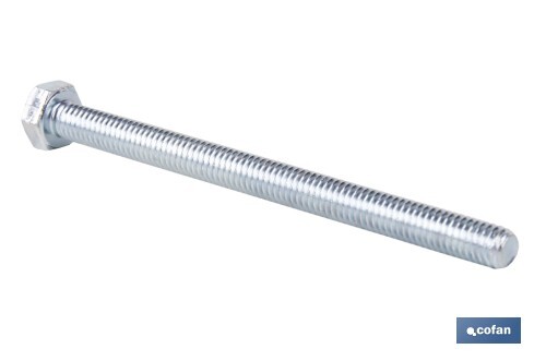 Tornillo con cabeza hexagonal DIN-933 | Rosca total | Clase 8.8 Zincado ! Medidas desde M-4 ...