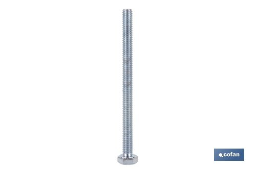 Tornillo con cabeza hexagonal DIN-933 | Rosca total | Clase 8.8 Zincado ! Medidas desde M-4 ...