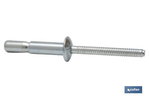 Remaches Acero Estructural Cabeza Alomada | Cofan