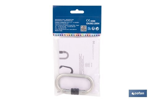 Safety carabiner | Safety buckle | Strength: 25kN | EN 362 | Class B ...
