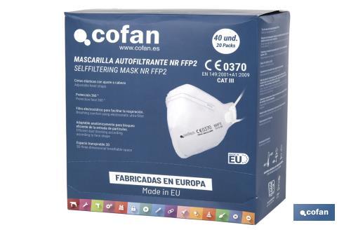 FFP2 NR Face mask with adjustable head strap | References | Cofan