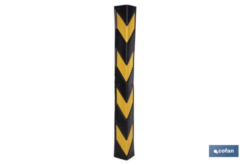 Esquinero Recto | Colores: amarillo y negro | Medidas: 8 x 800 x 100 mm ...