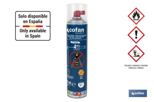 Insecticida para Avispas | Formato Spray | Bote de 600 ml | Cofan
