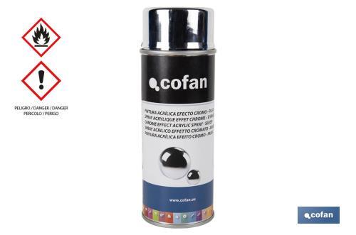 Tinta em Spray Efeito Cromado | Ouro ou Prata| Embalagem de 400 ml ...