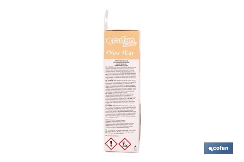 Ambientador de carro | Rolha de madeira | Aroma de new car | Cofan