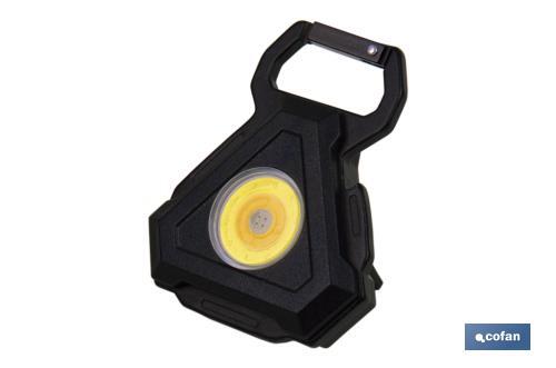 Linterna pequeña Cob Led Recargable | Mini linterna led con gancho para ...