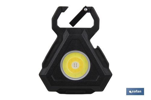 Linterna pequeña Cob Led Recargable | Mini linterna led con gancho para ...