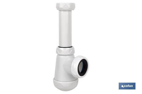 Sifón de Botella Corto | Extensible | Racor de 1" 1/4 | Con Salida de ...