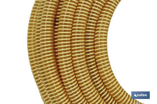 Roll of suction hose pipe | Yellow | Plasticised PVC | Cofan