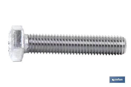 Tornillo DIN 933 | INOX A-4 | Rosca total | Métircas desde 3 hasta 24 | Cofan