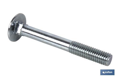 Tornillo DIN 603 | INOX A2 | Rosca parcial | Métrica desde la 6 hasta la 10 | Cofan