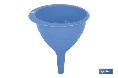 Embudo de polipropileno Udai | Disponible en color azul con certificado ...